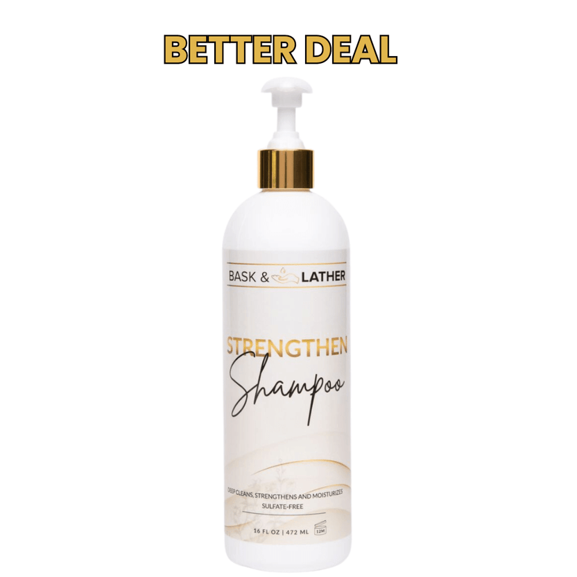 Strengthen Shampoo | Natural Strengthening Shampoo | Bask + Lather ...
