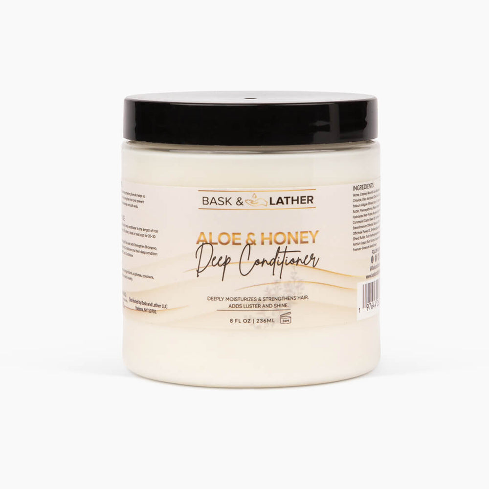 Aloe + Honey Deep Conditioner | 4C Hair Deep Conditioner | Bask and ...
