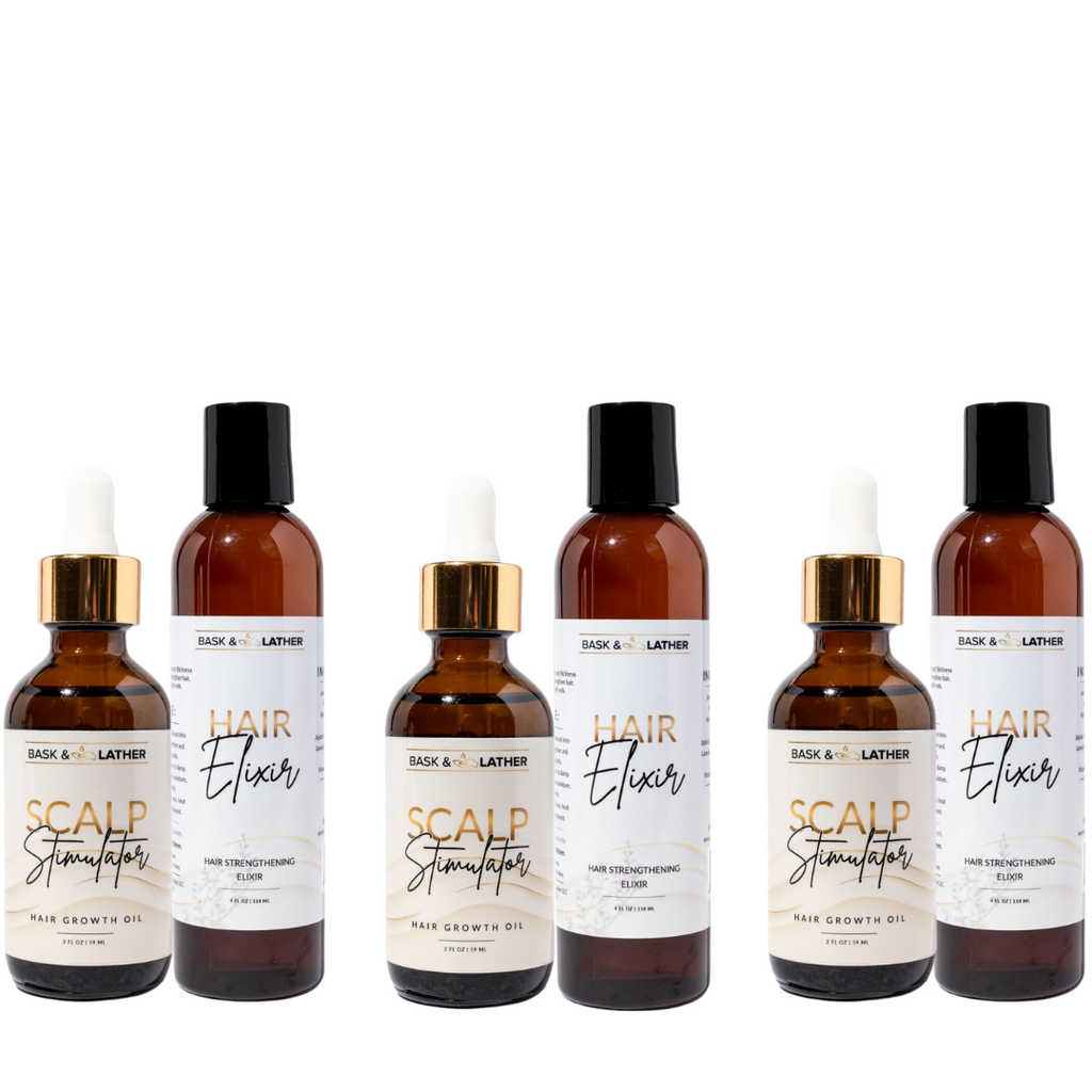 Grow It and Keep It Bundle | Hair Growth Kit | Bask and Lather Co